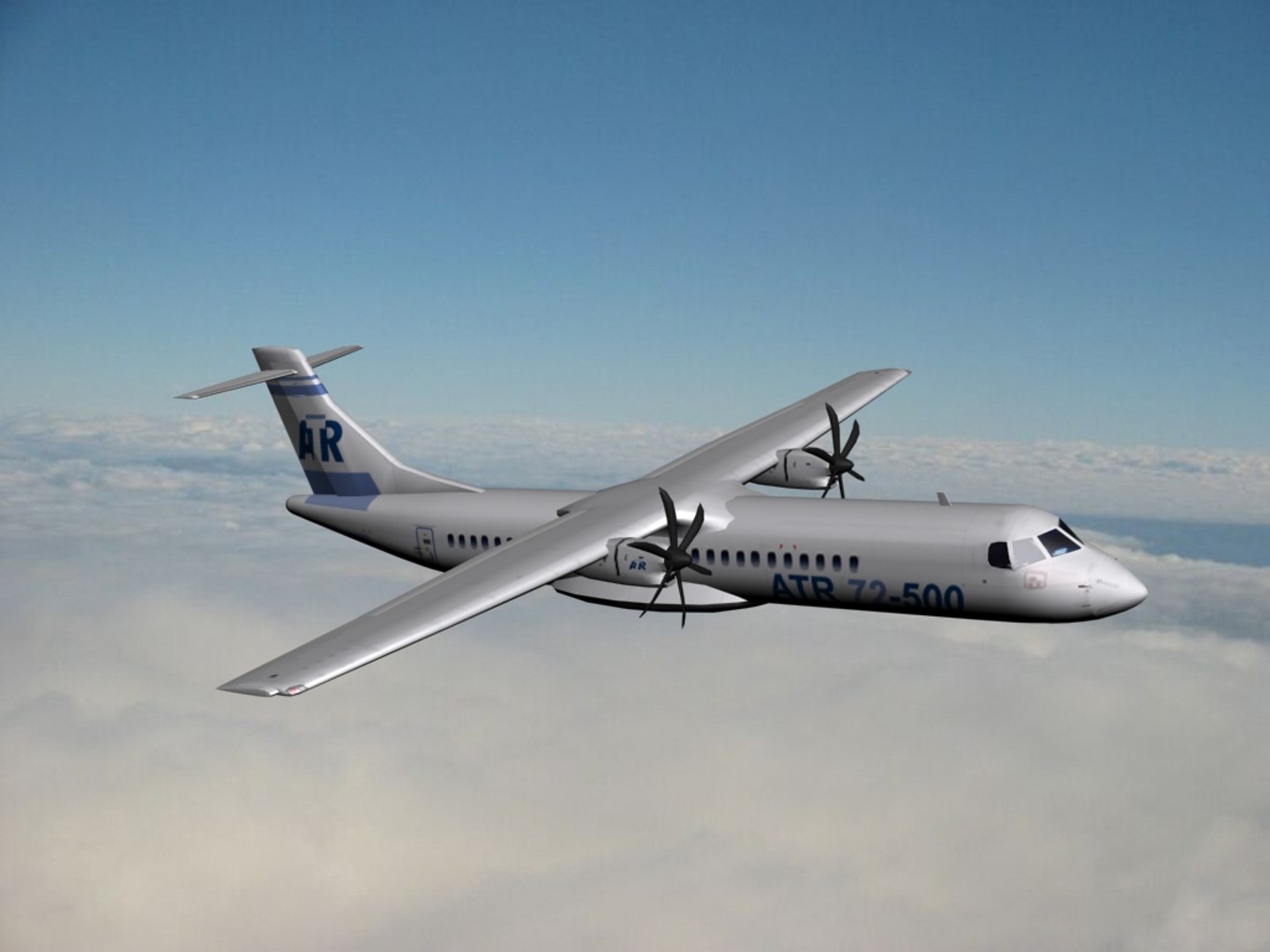 Atr 72-500 3d Model