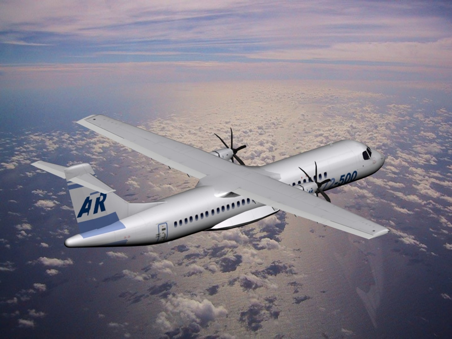 Atr 72-500 3d Model