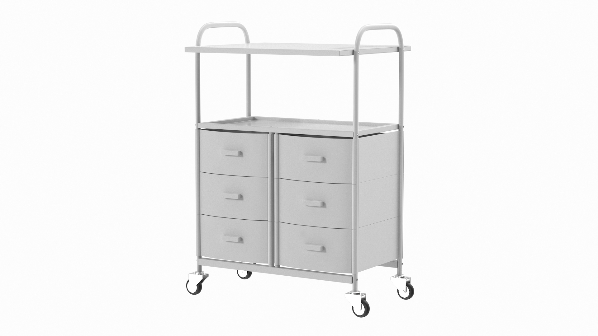 3D Doctors Office Cart On Wheels White - TurboSquid 2065670