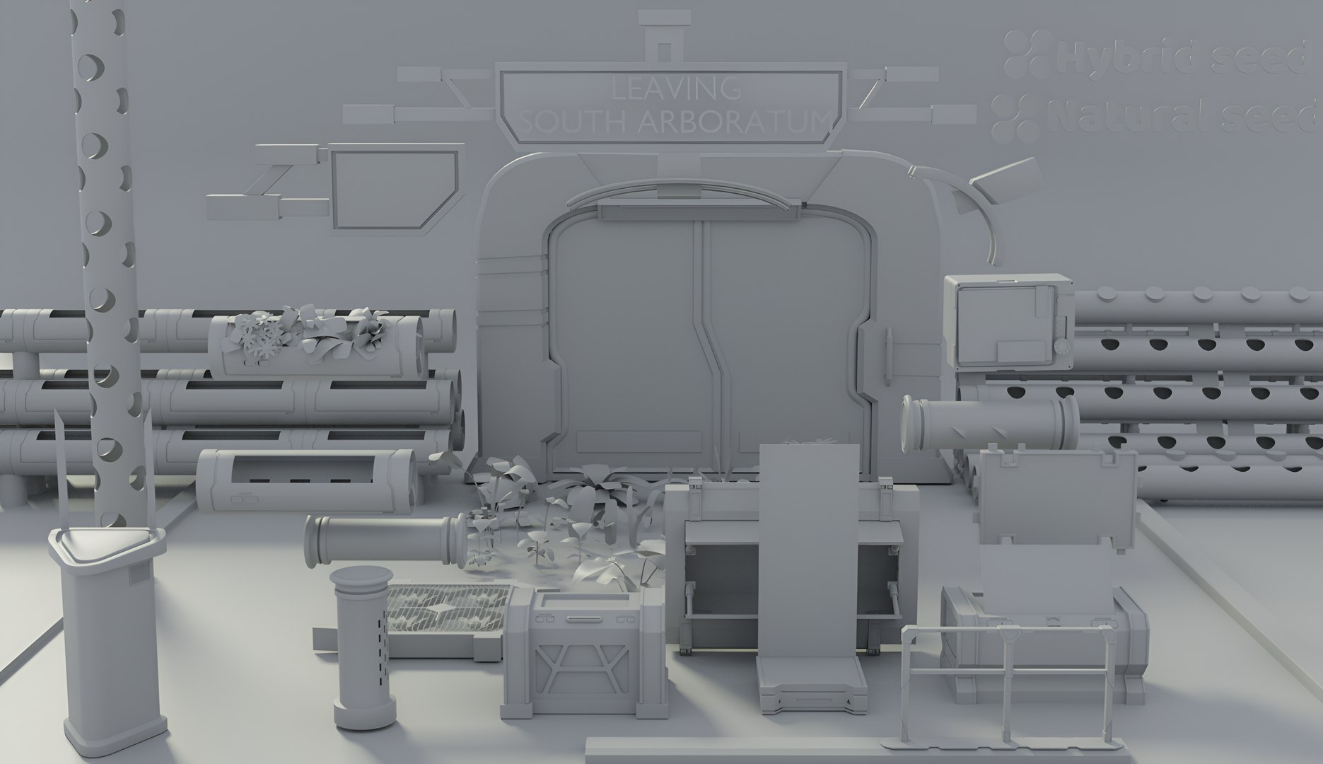 30 Low poly Sci-Fi Props Kitbash set Low-poly 3D model - TurboSquid 2144333