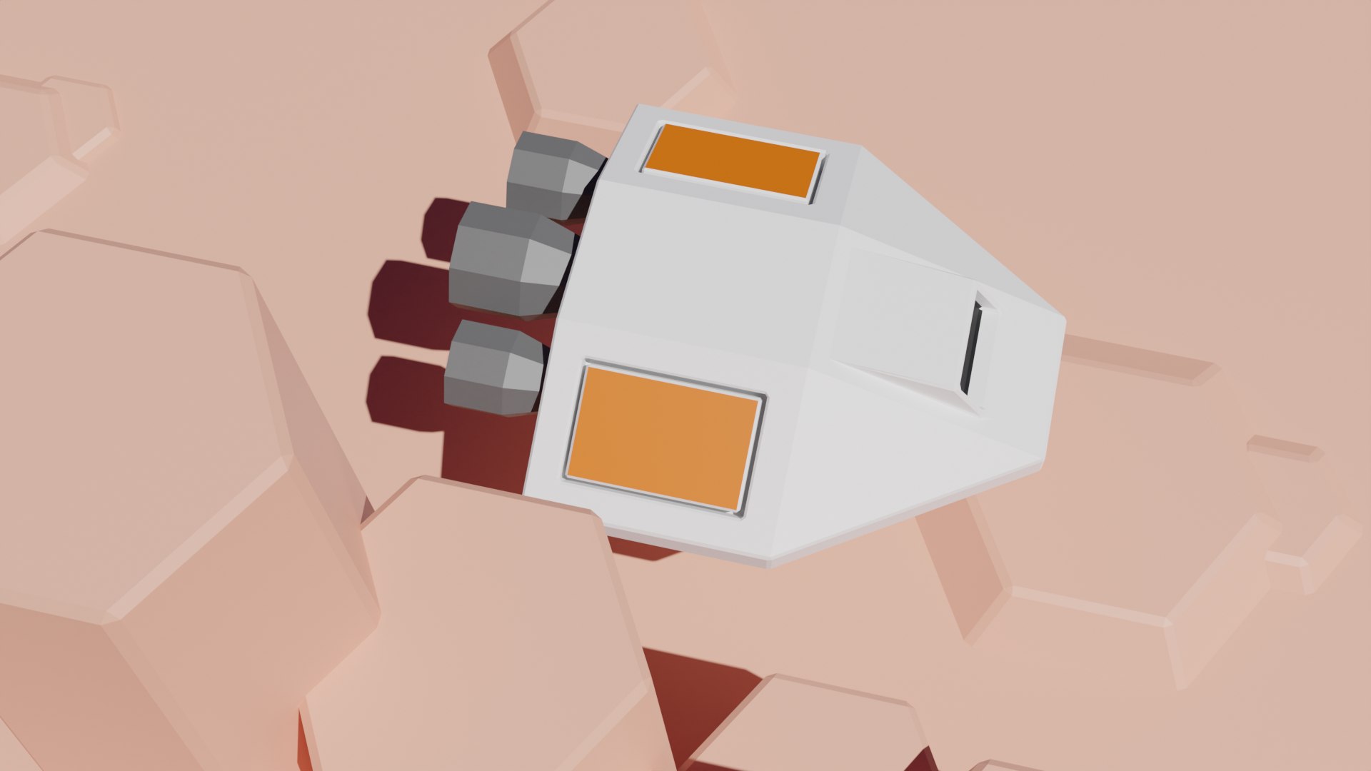 3D Animated Low Poly Spaceship Loop - TurboSquid 1925574