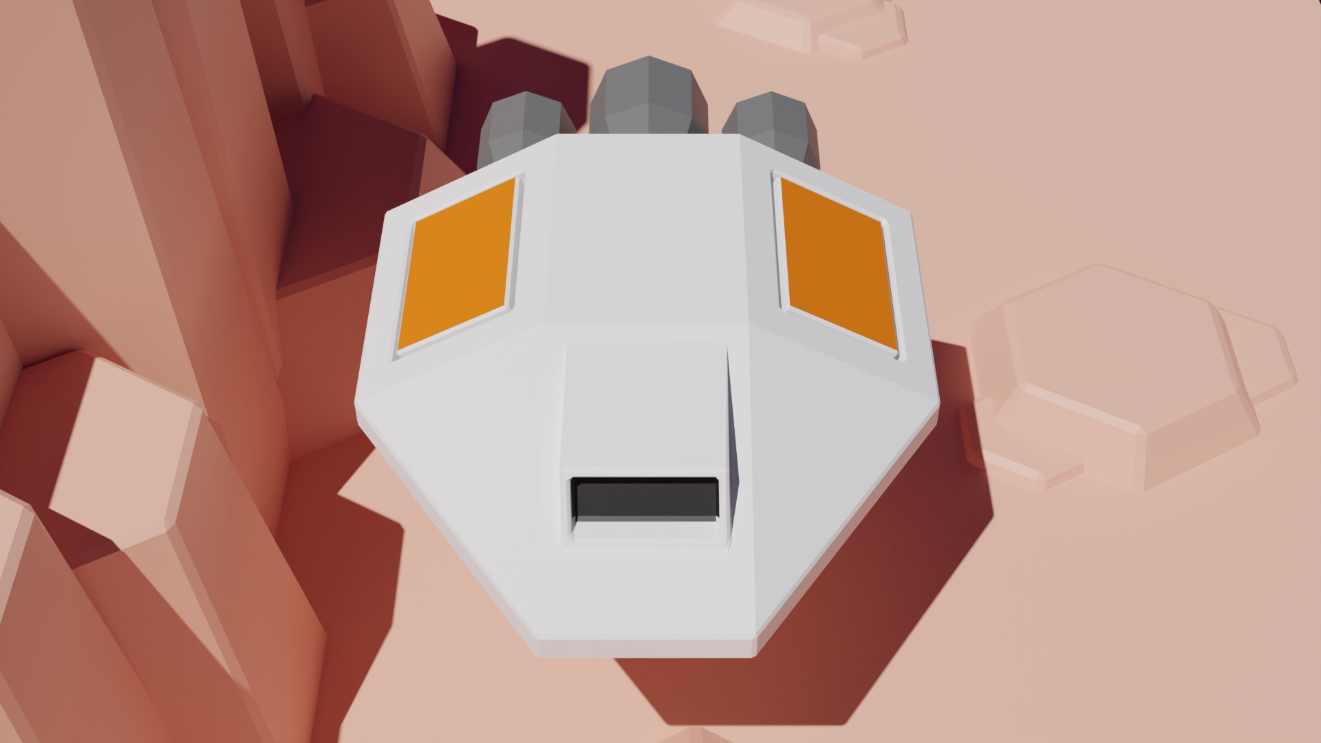 3D Animated Low Poly Spaceship Loop - TurboSquid 1925574