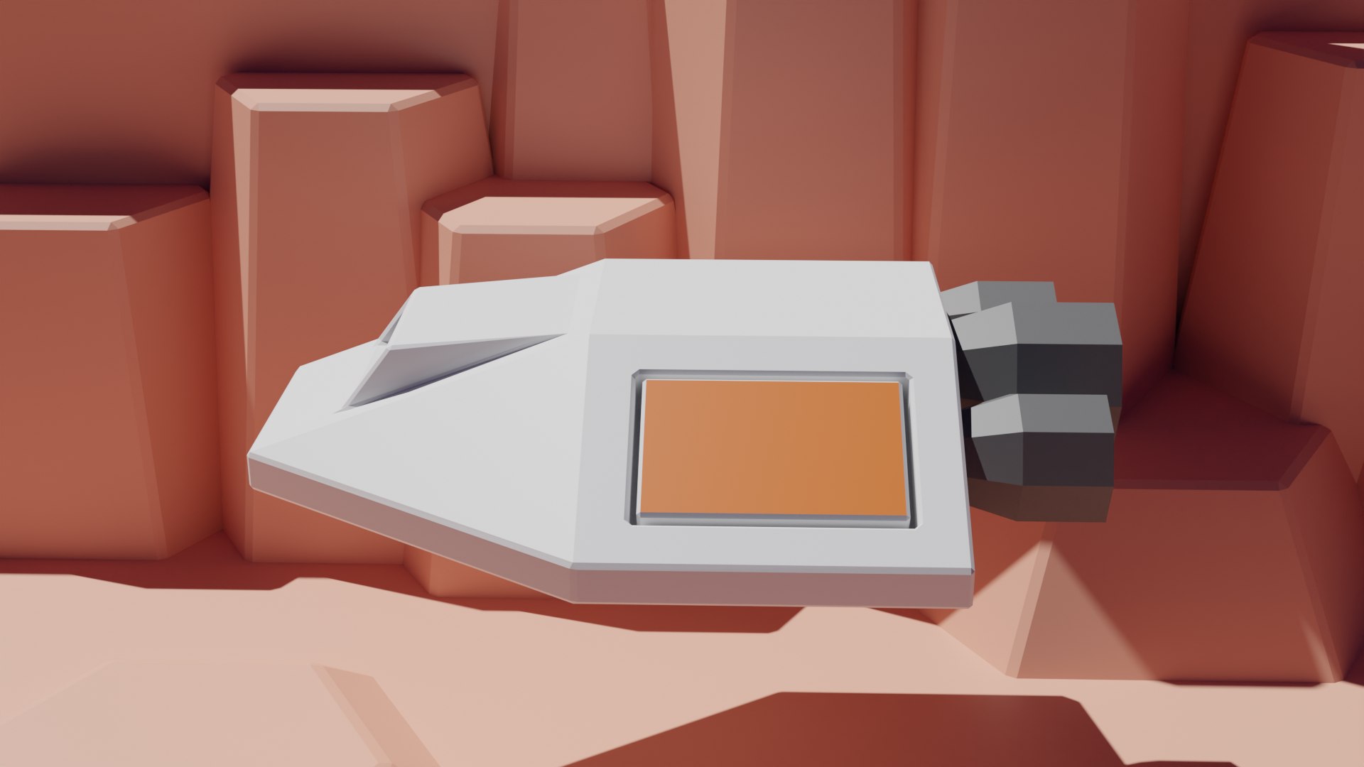 3D Animated Low Poly Spaceship Loop - TurboSquid 1925574