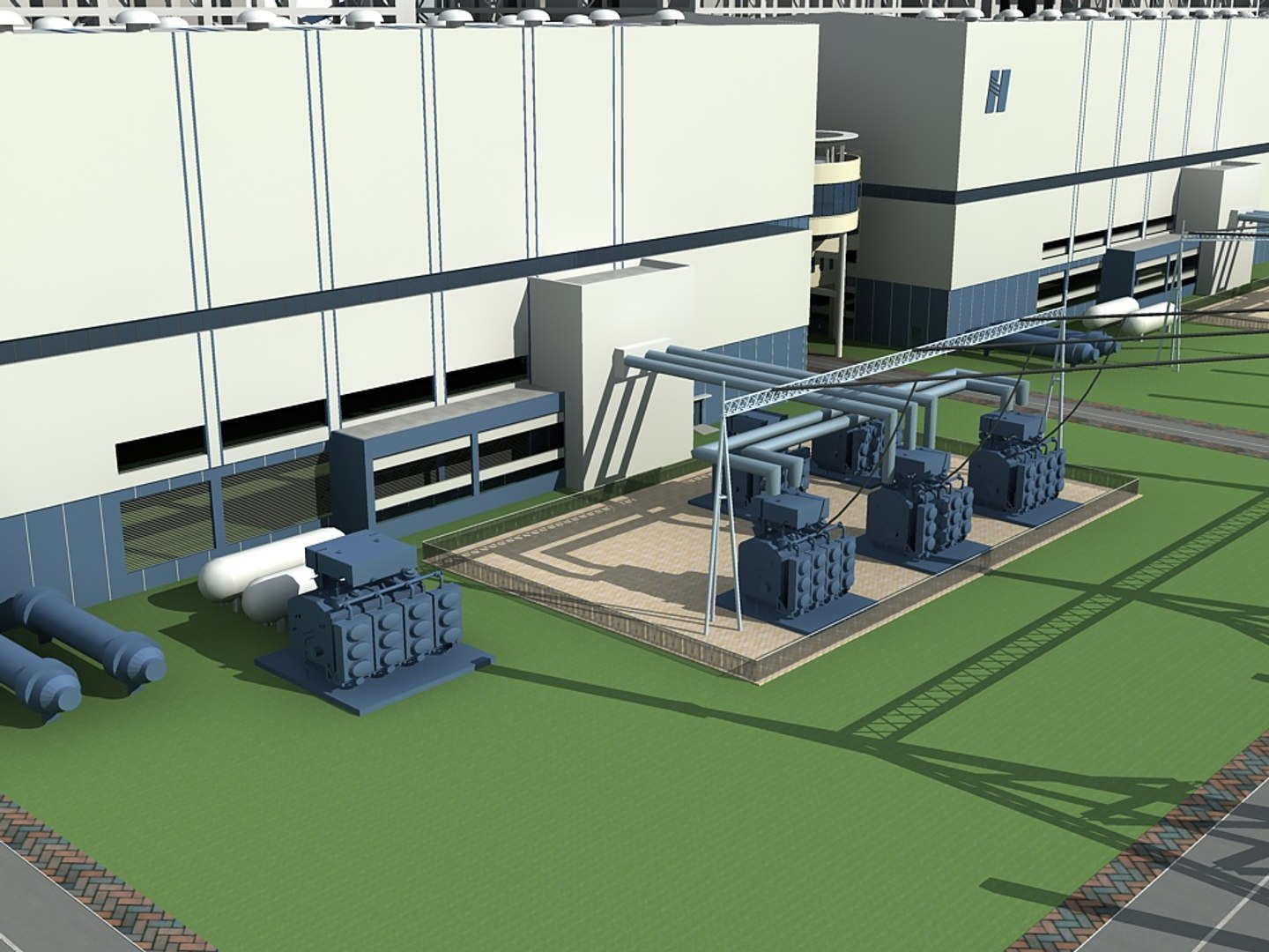 Coal Generating Station 3D Model - TurboSquid 1369509