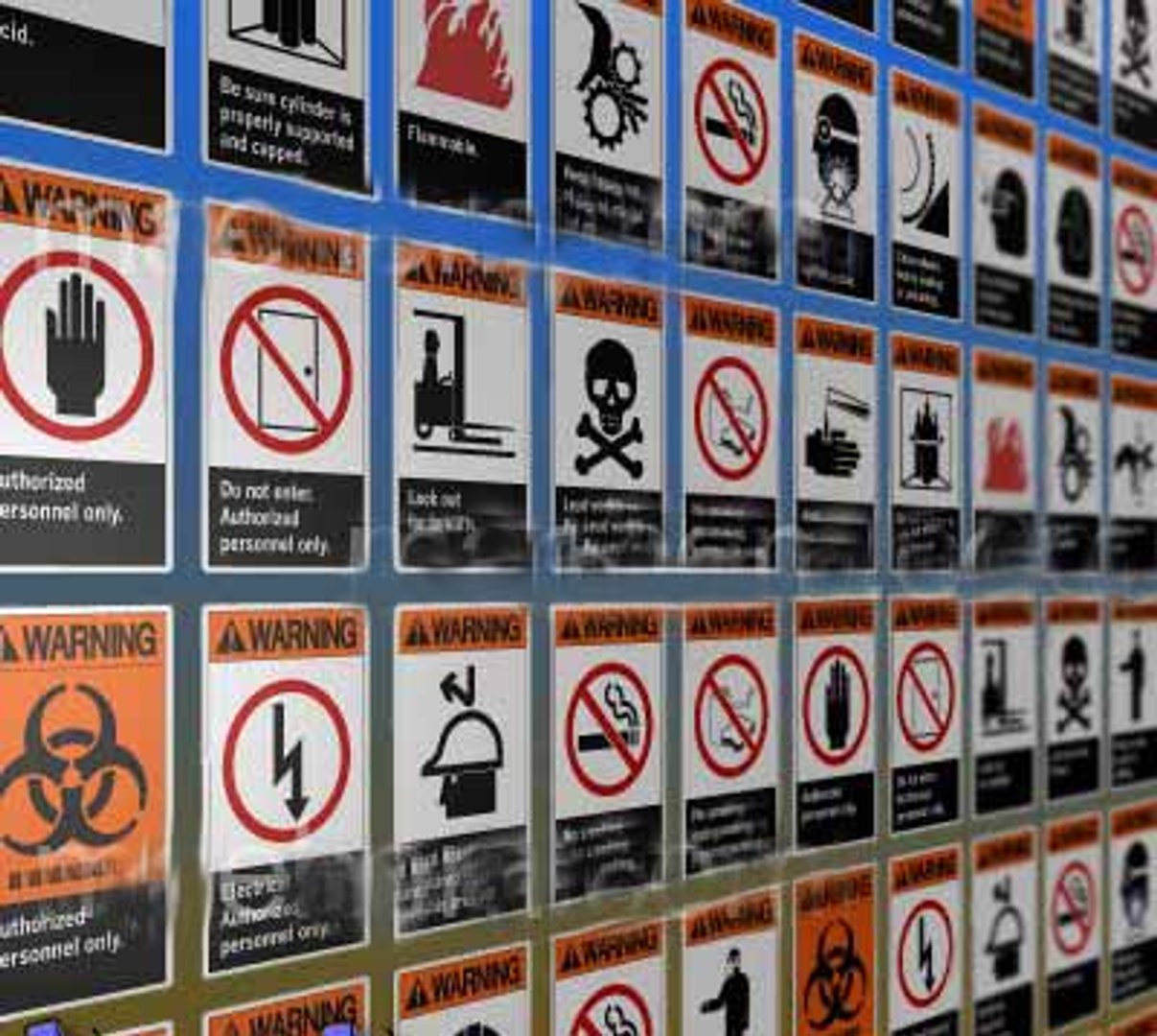 Truespace Osha Warning Signs