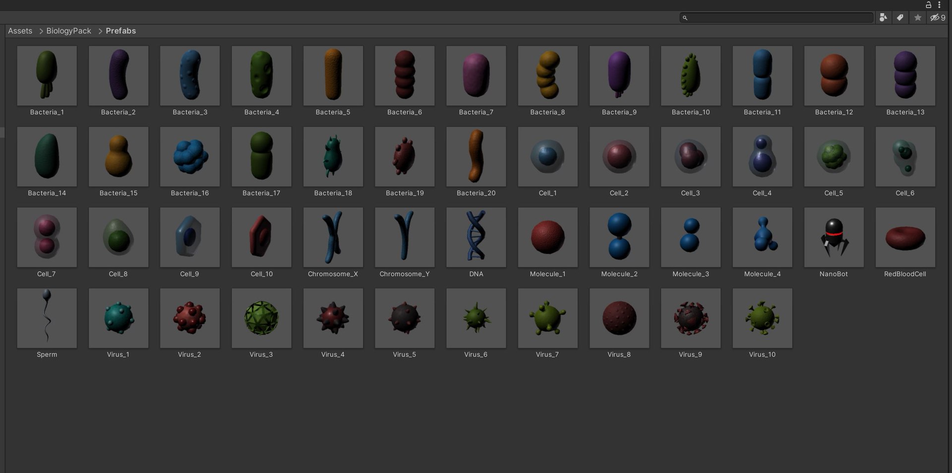 3D Biology Pack Model - TurboSquid 1721209