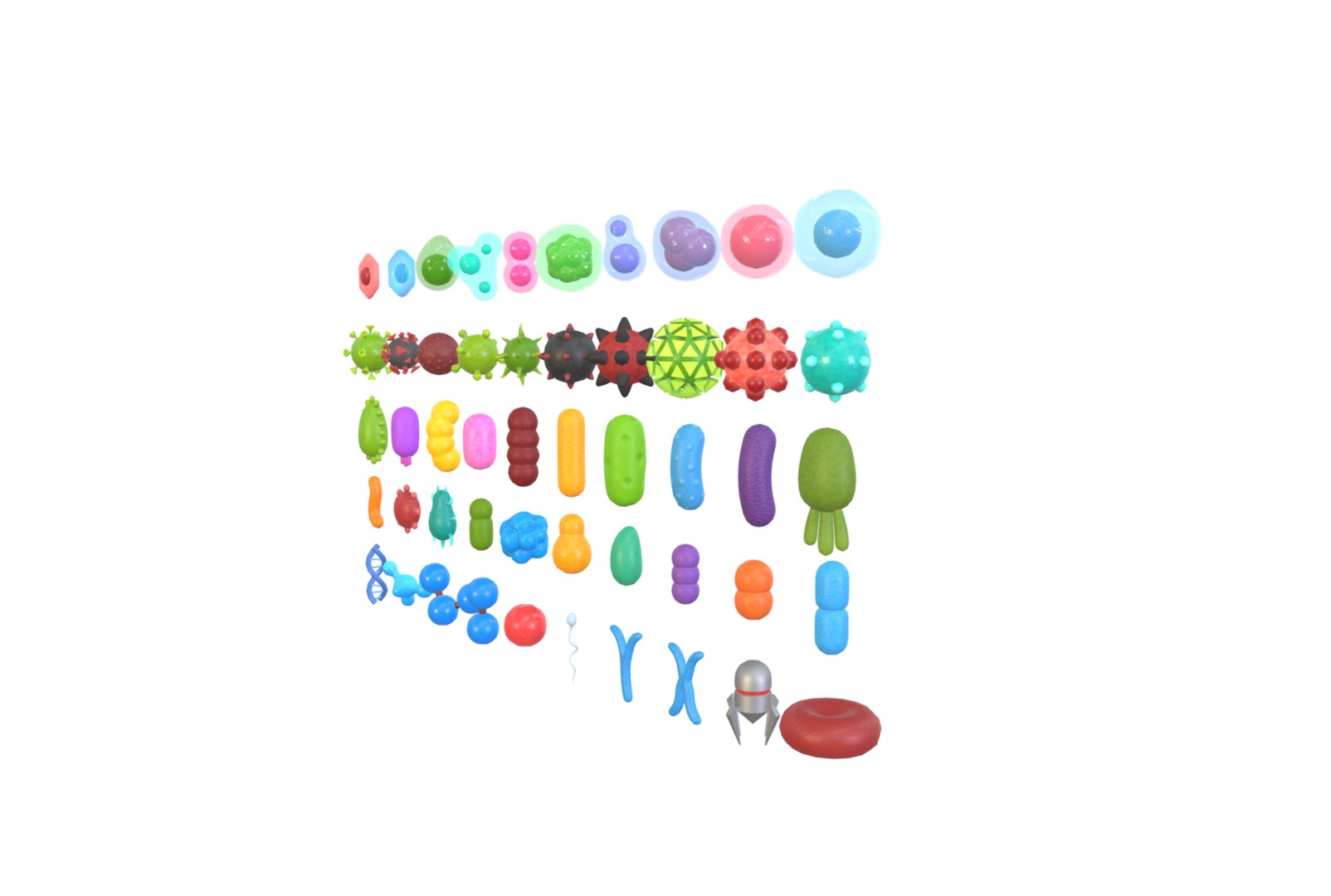 3D Biology Pack Model - TurboSquid 1721209