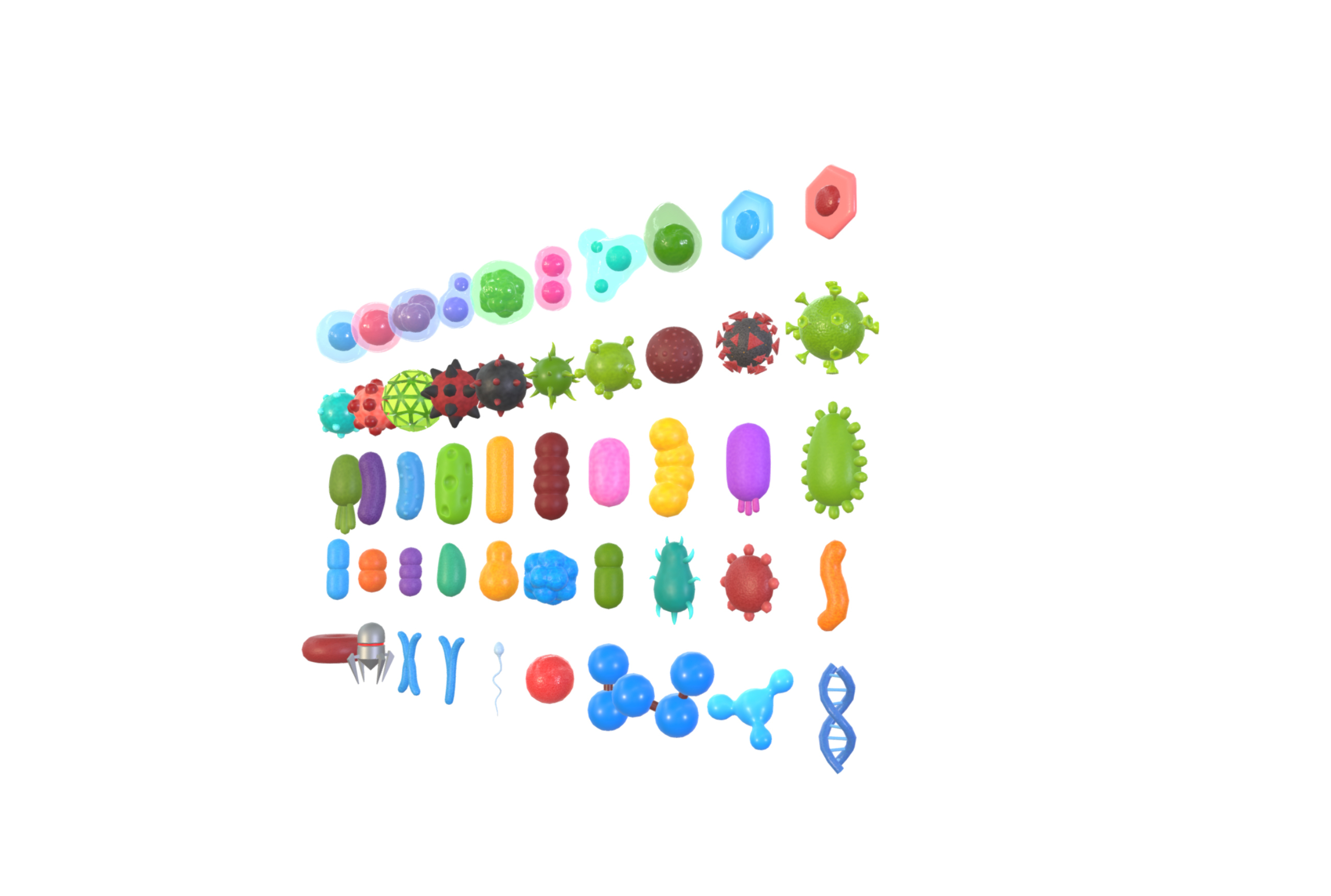 3D Biology Pack model - TurboSquid 1721209