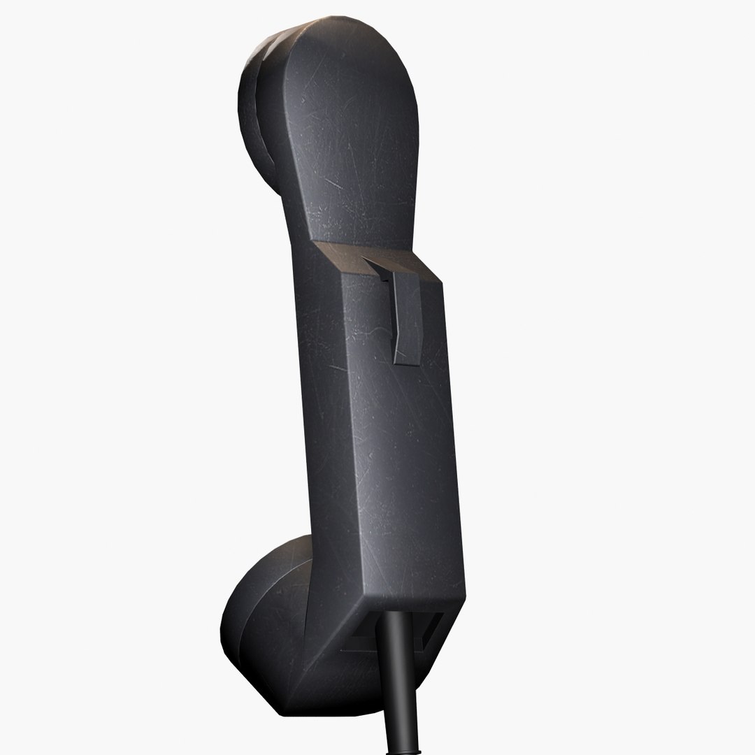 3d Model Of Military Radio Microphone