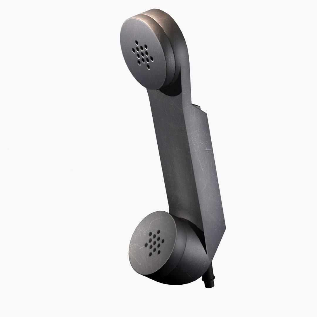 3d Model Of Military Radio Microphone