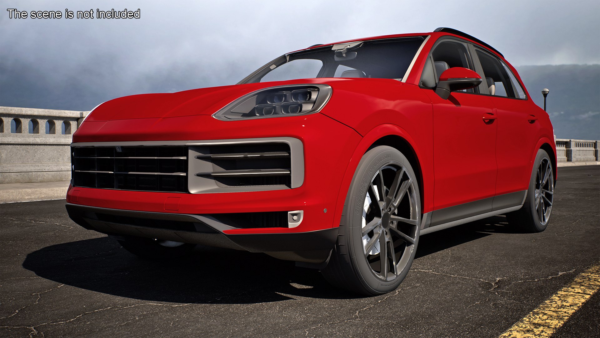 3D model Luxury AWD 4dr SUV Red Rigged for Cinema 4D - TurboSquid 2147349