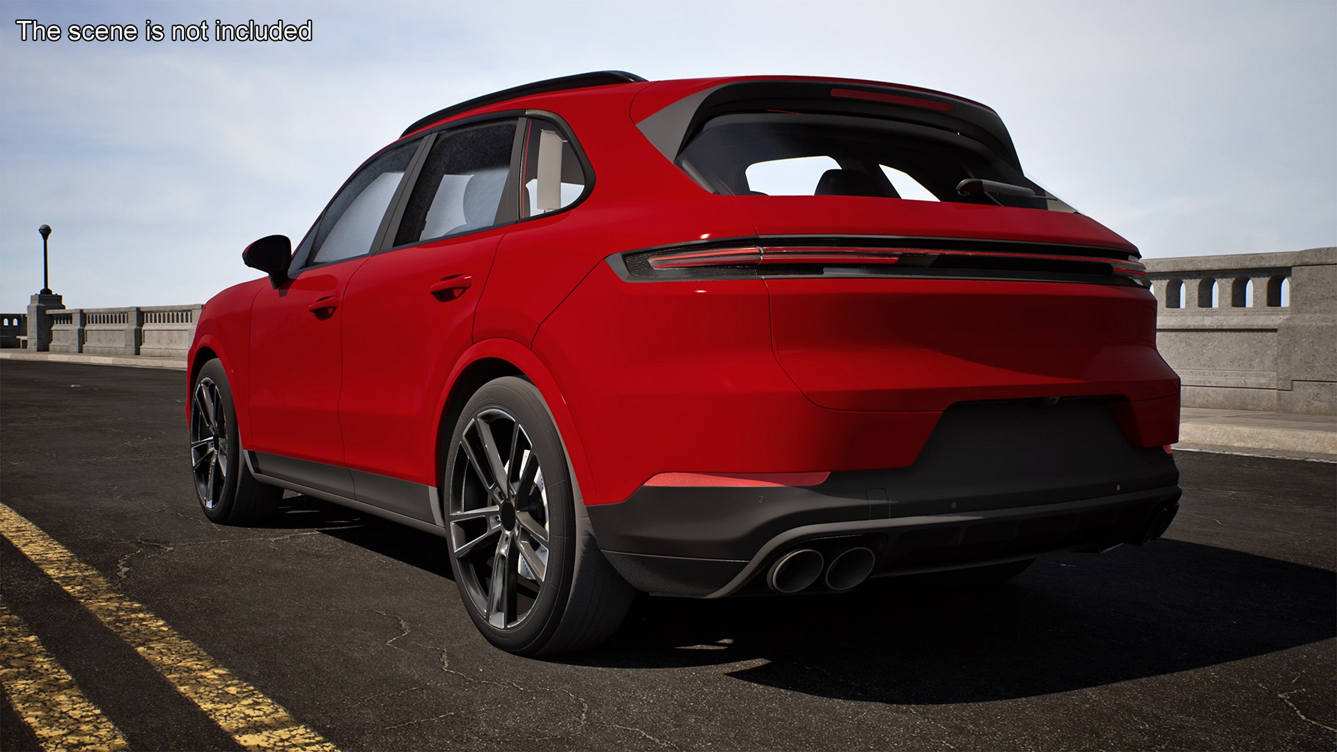 3D model Luxury AWD 4dr SUV Red Rigged for Cinema 4D - TurboSquid 2147349