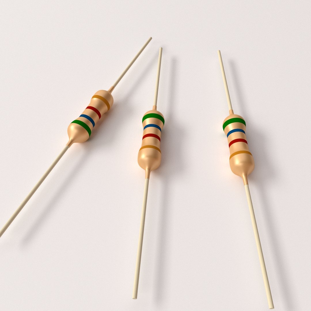 3dsmax resistor parts