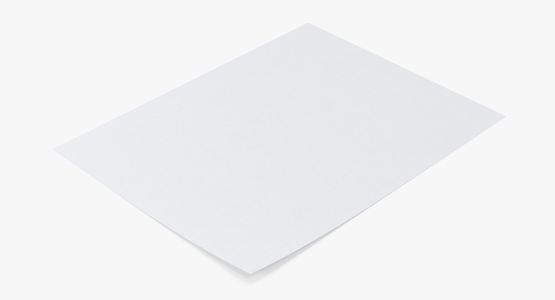Single Paper Sheet 01 3D - TurboSquid 1206482