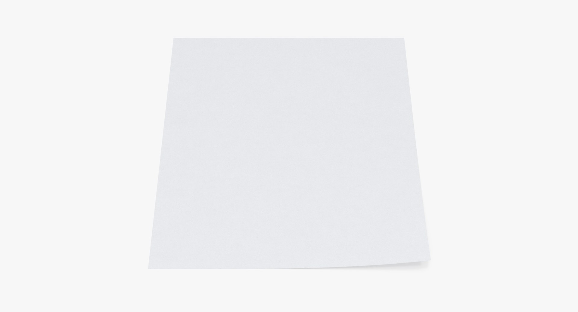 Single Paper Sheet 01 3D - TurboSquid 1206482