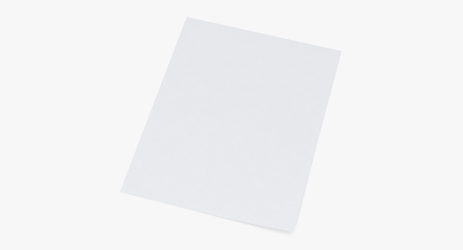 Single Paper Sheet 01 3D - TurboSquid 1206482