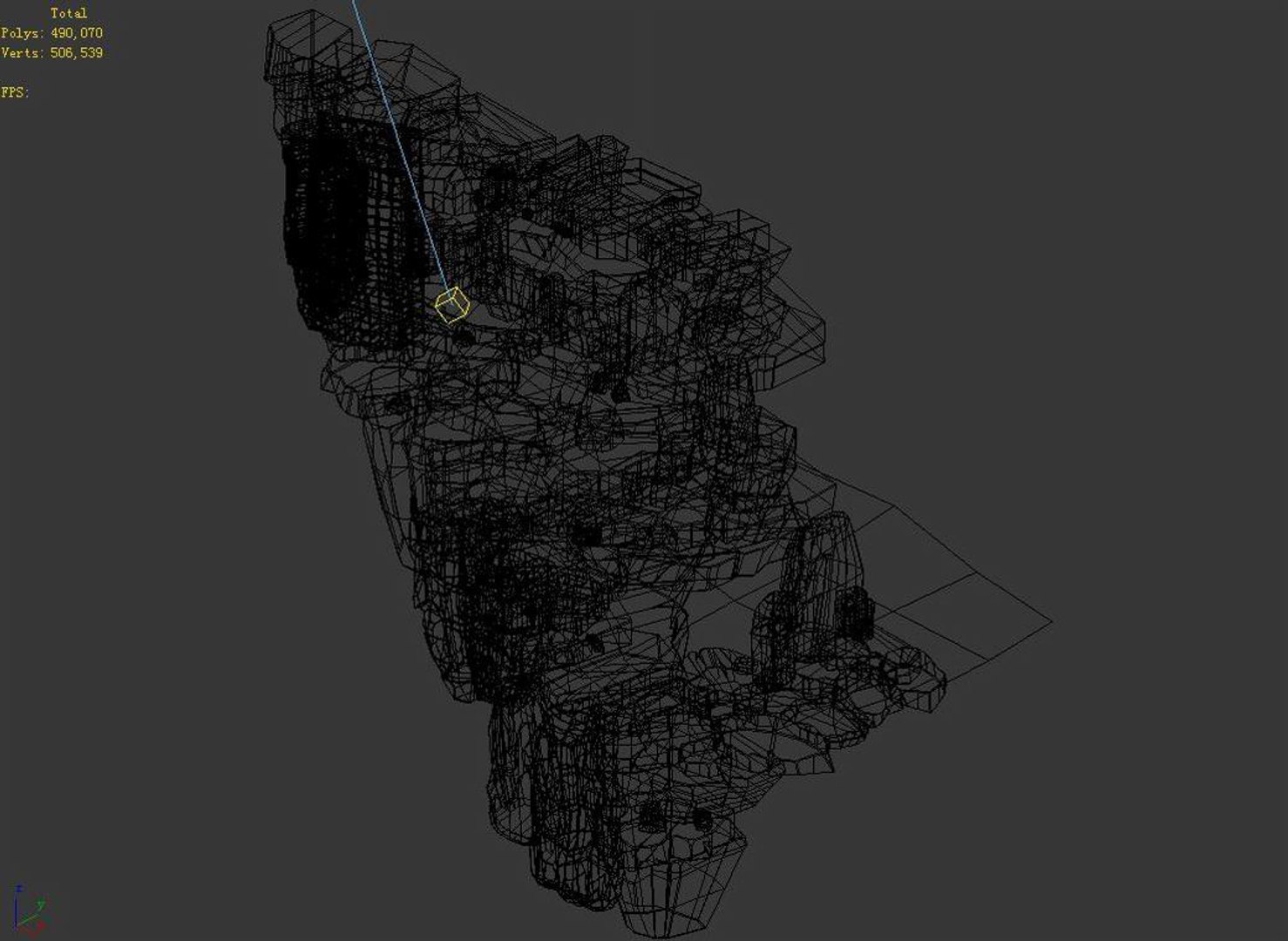 3D Fallen Land - Stone Road Model - TurboSquid 1446809