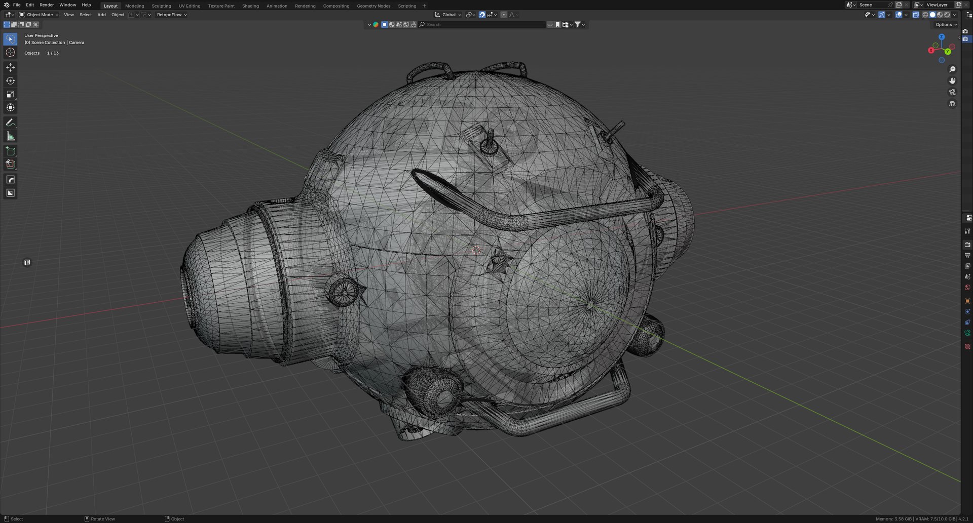 Mini Submarine 3D Model - TurboSquid 2389811