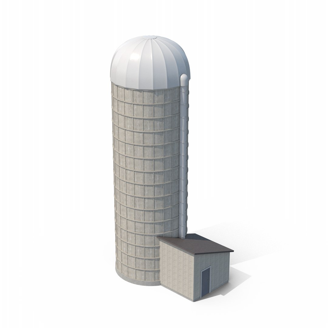 3D Farm Silo - TurboSquid 2288739