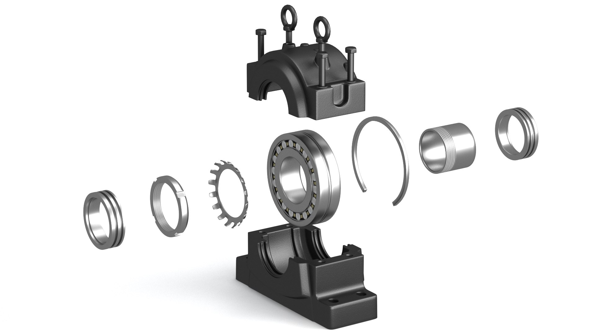 Bearing Block Assembly 3D Model - TurboSquid 2346776