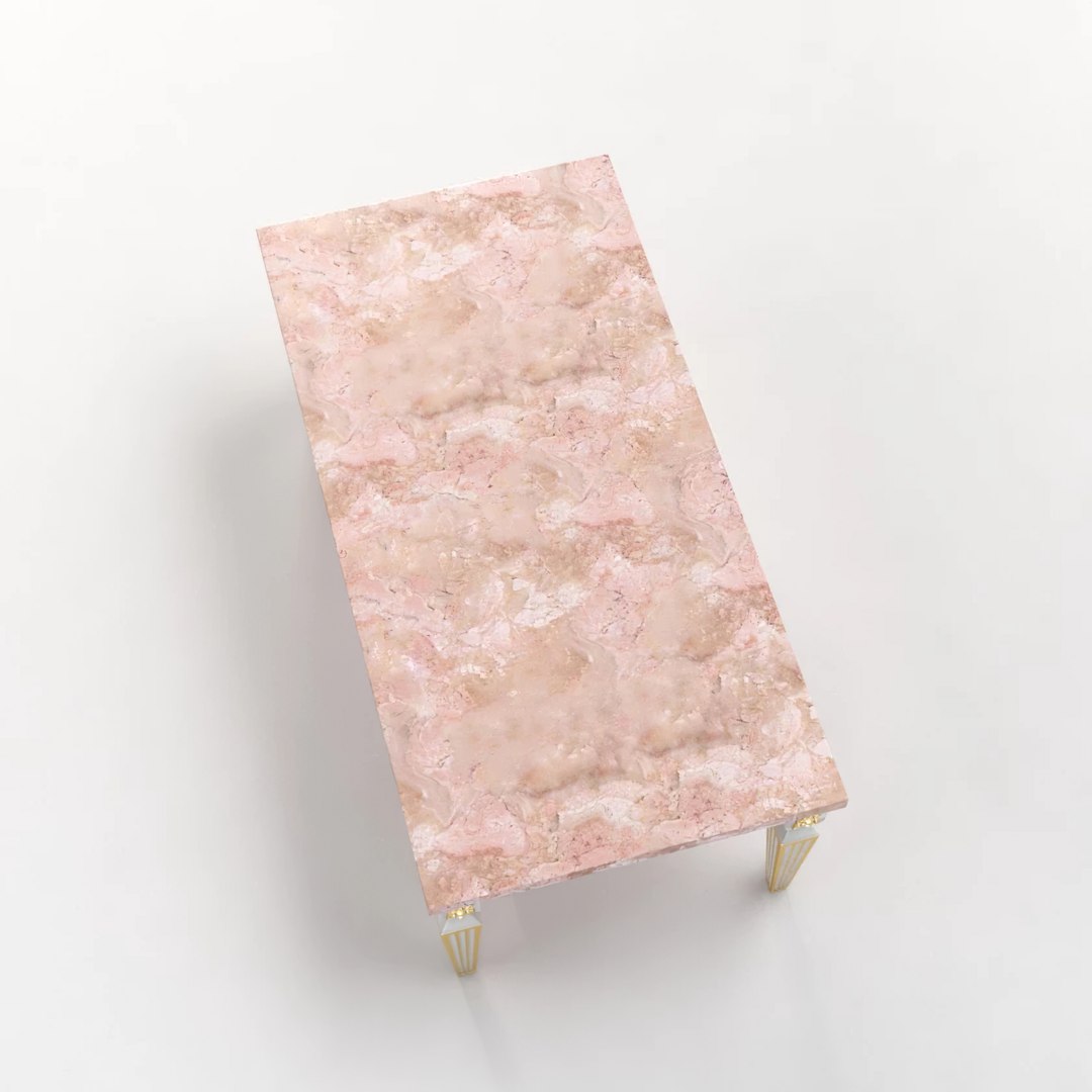 Italian Mid Century Neoclassical Coffee Table 3D - TurboSquid 1951437