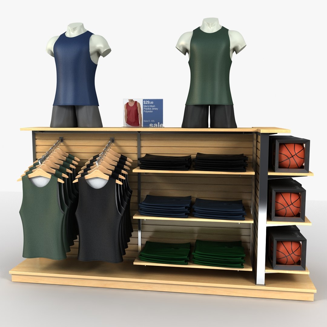athletic clothing collections 3d model