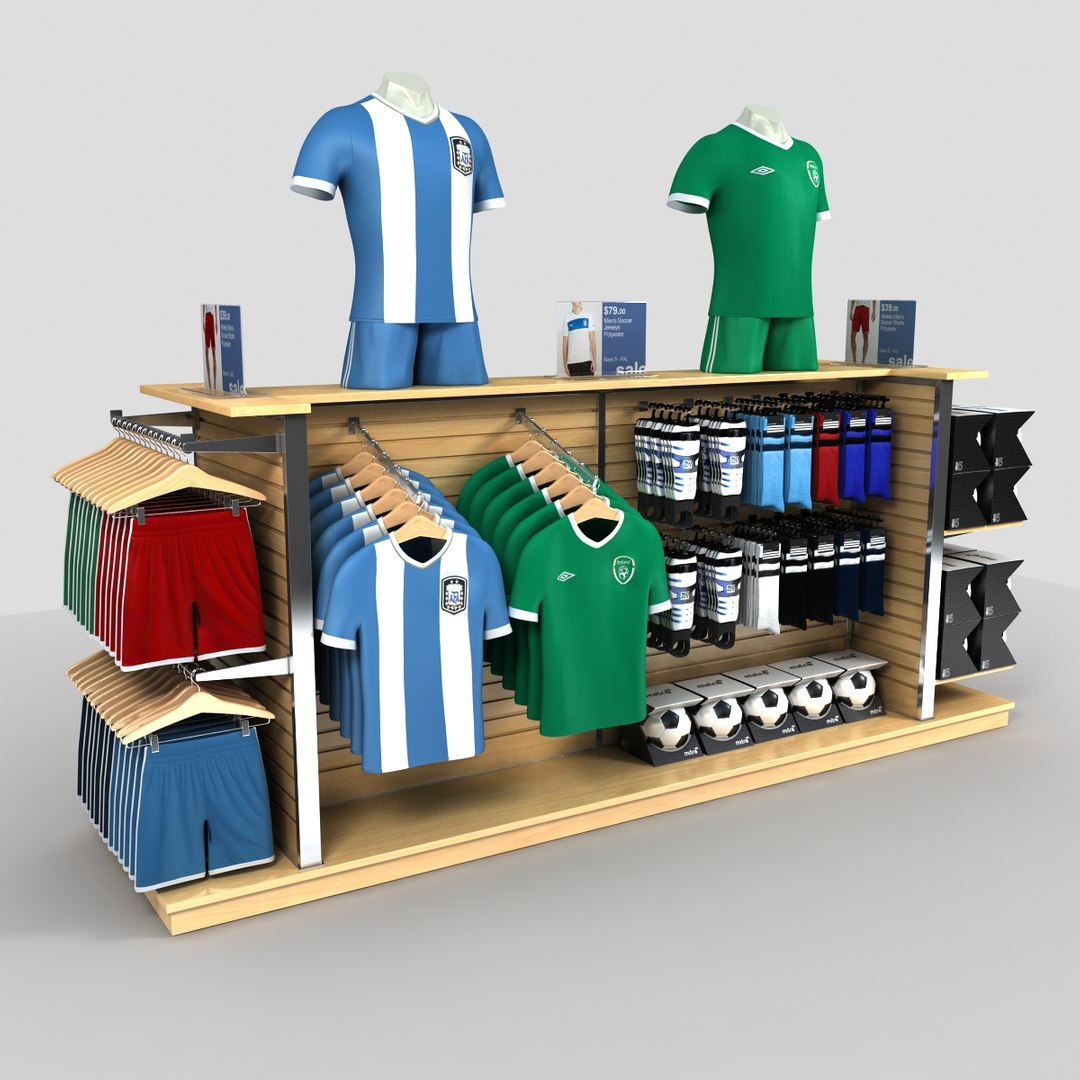 athletic clothing collections 3d model