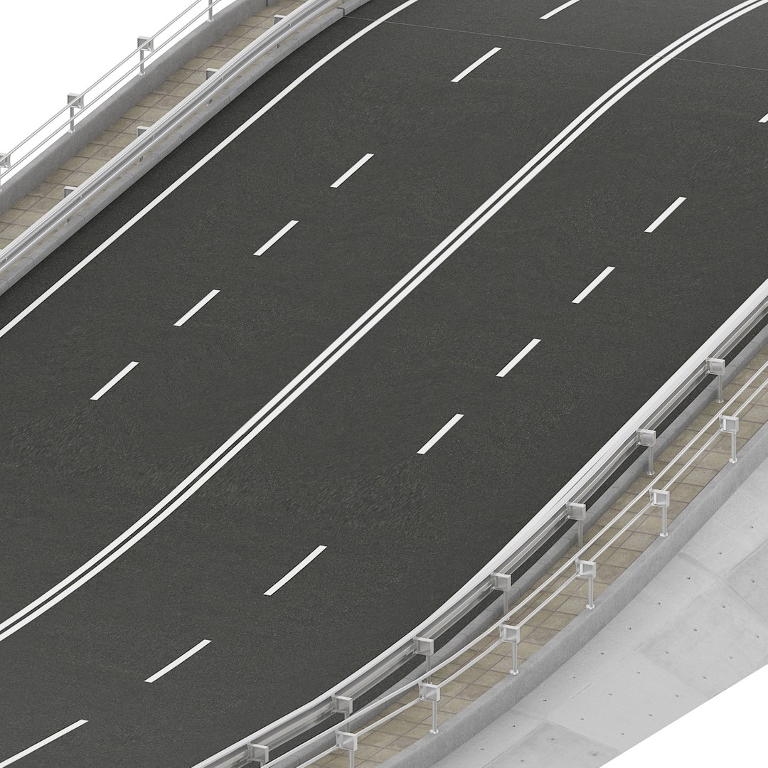 Highway Bridge 3d Model