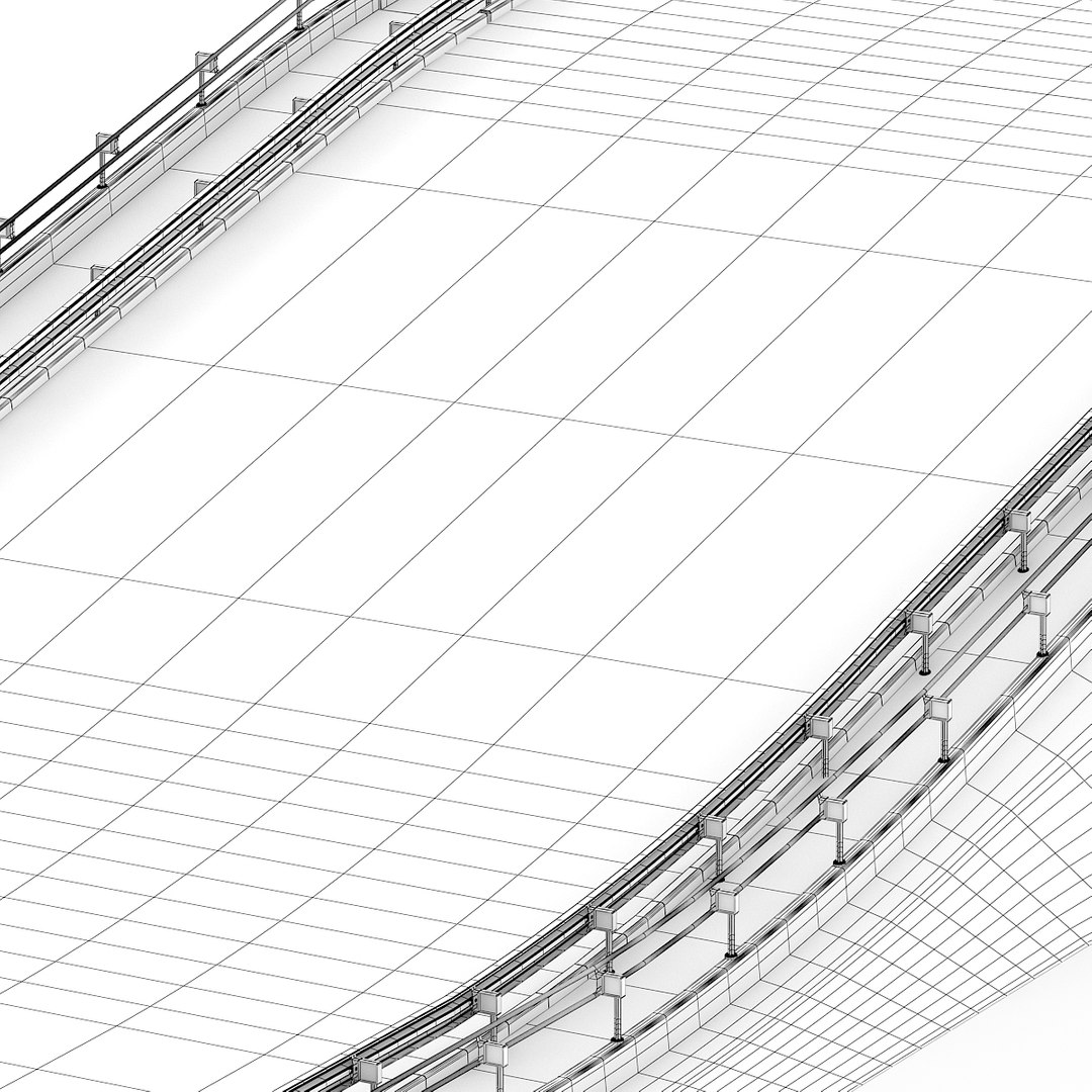 Highway Bridge 3d Model