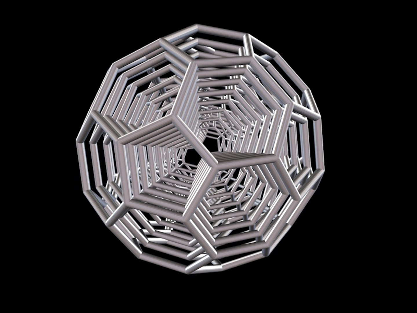 3d Model 0009 8-grid Truncated Icosahedron