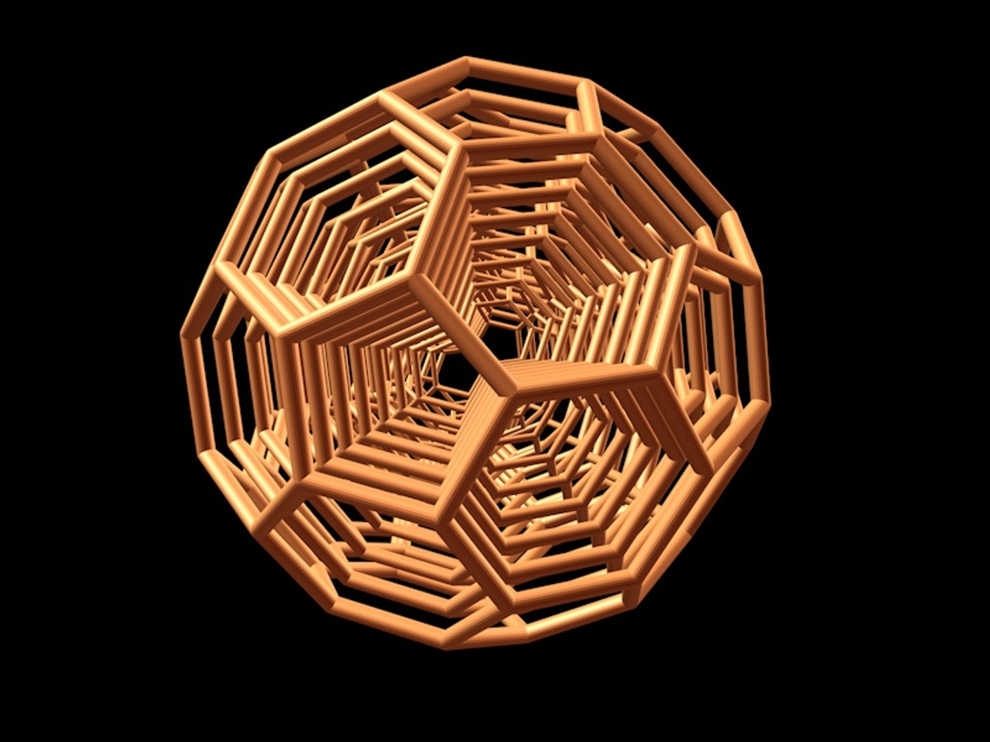 3d Model 0009 8-grid Truncated Icosahedron