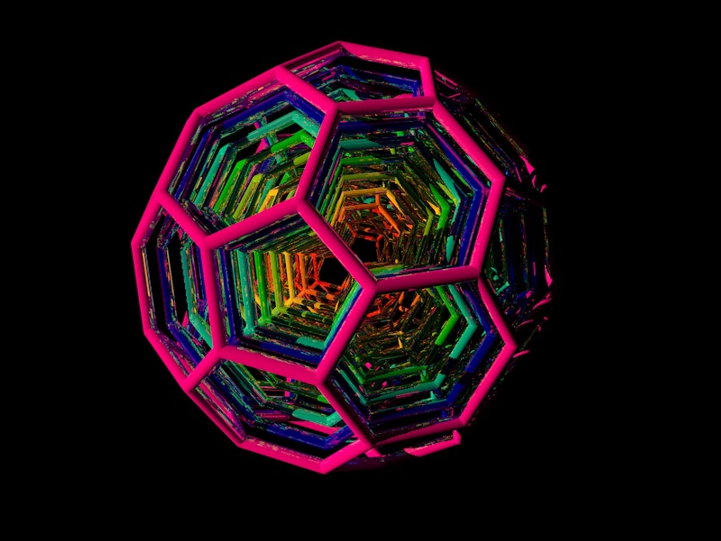 3d Model 0009 8-grid Truncated Icosahedron