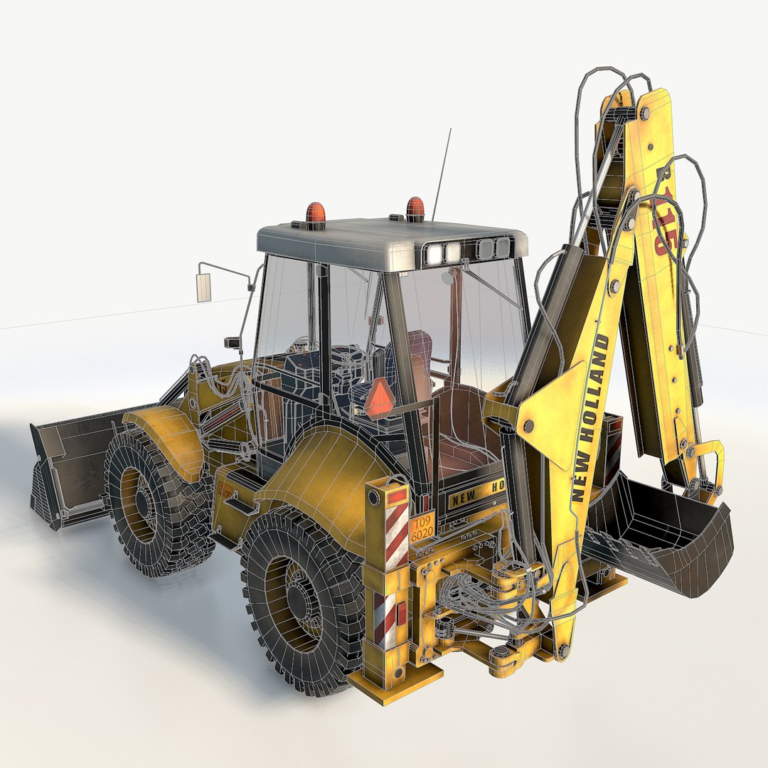 New Holland B115 Backhoe 3D Model - TurboSquid 1170900