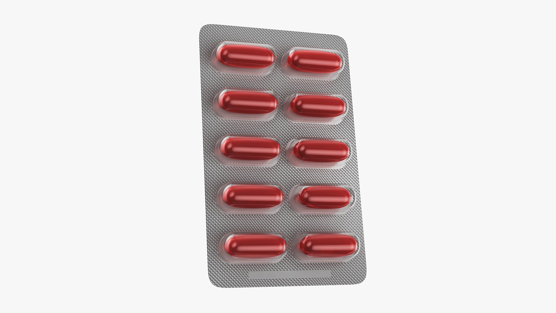 Blister Pills Pack 08 Model - TurboSquid 2165256
