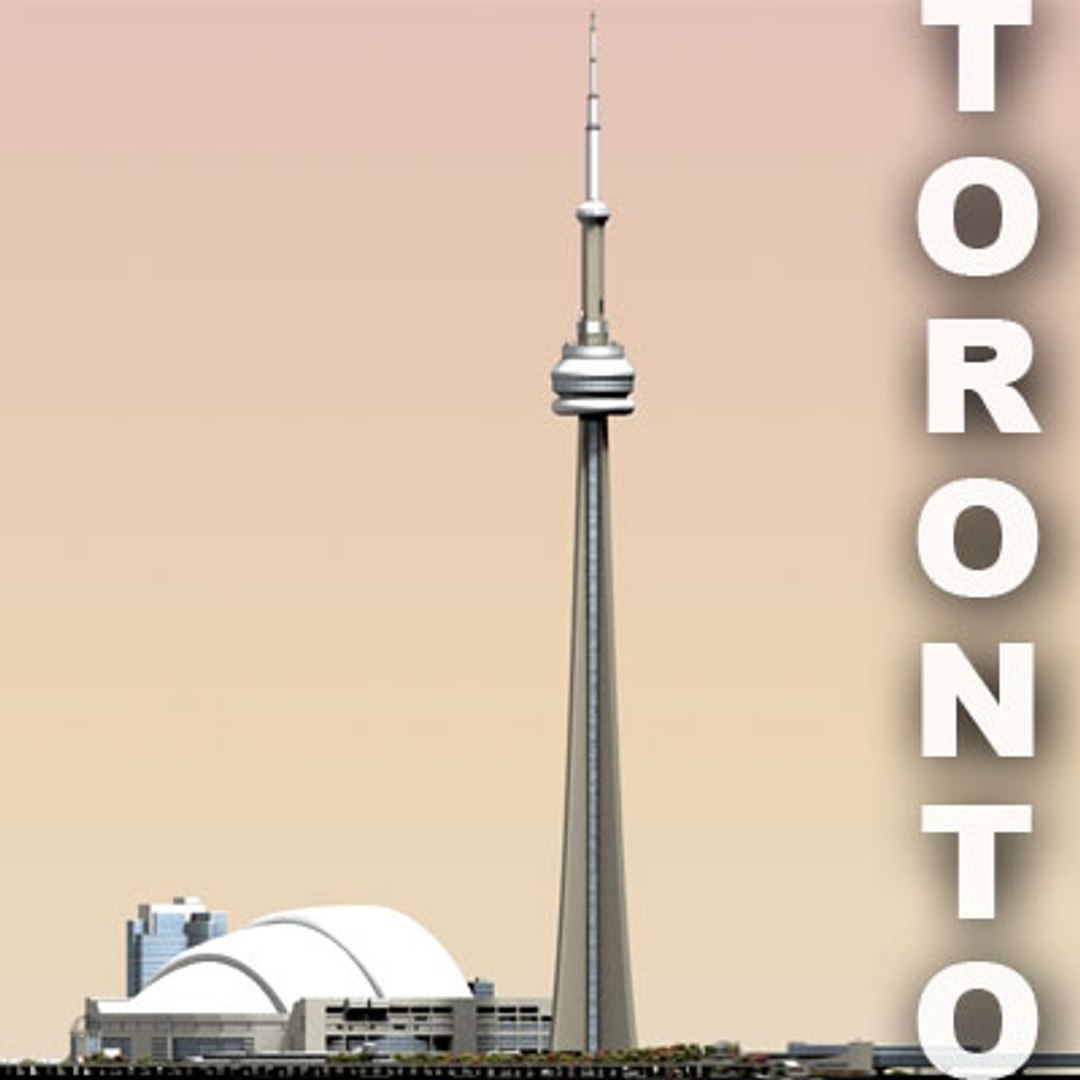 Cn Tower Area Toronto 3d Model