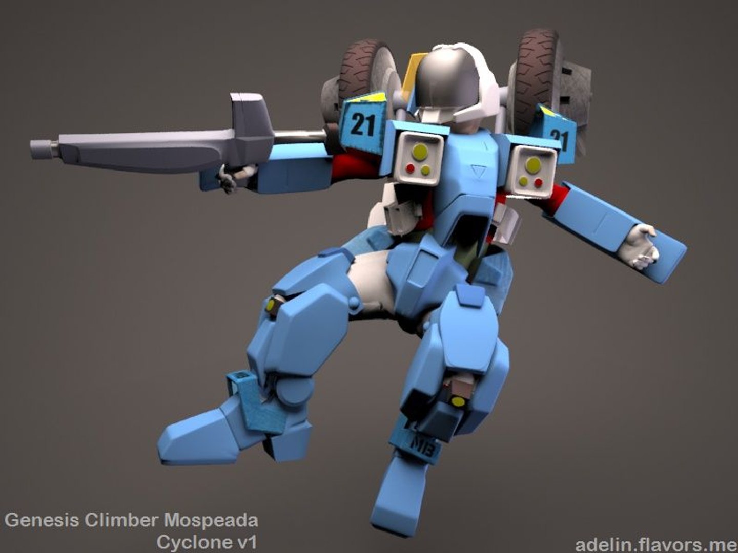 Veritech Cyclone Mospeda - 3d Model