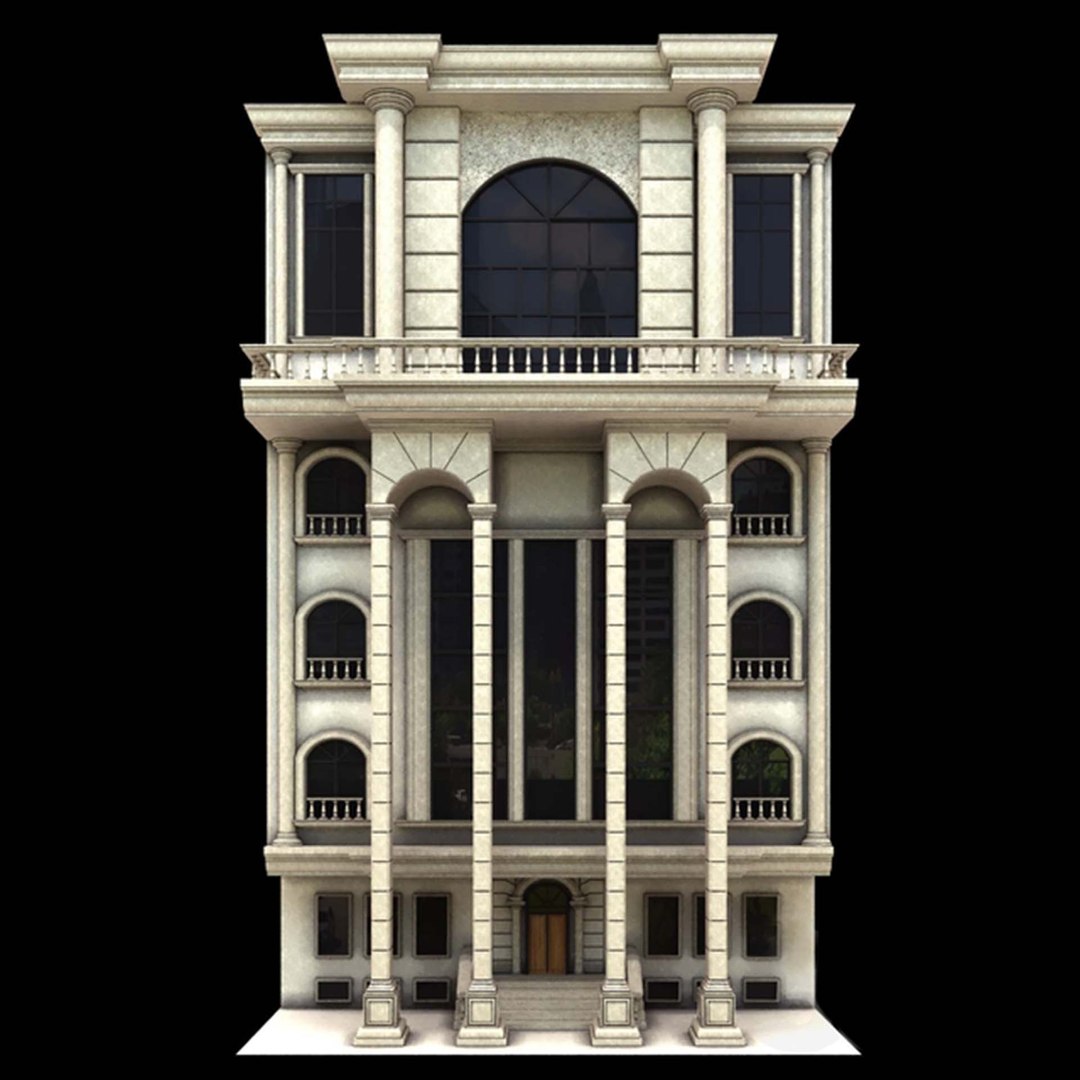 3D Classic Building - TurboSquid 1664312