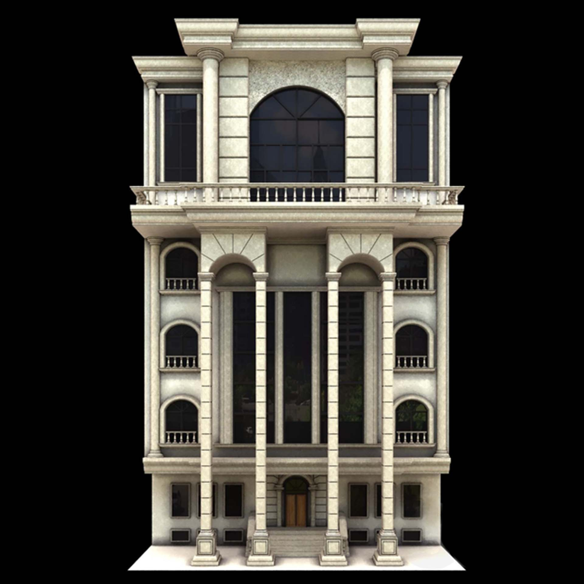 3D classic building - TurboSquid 1664312