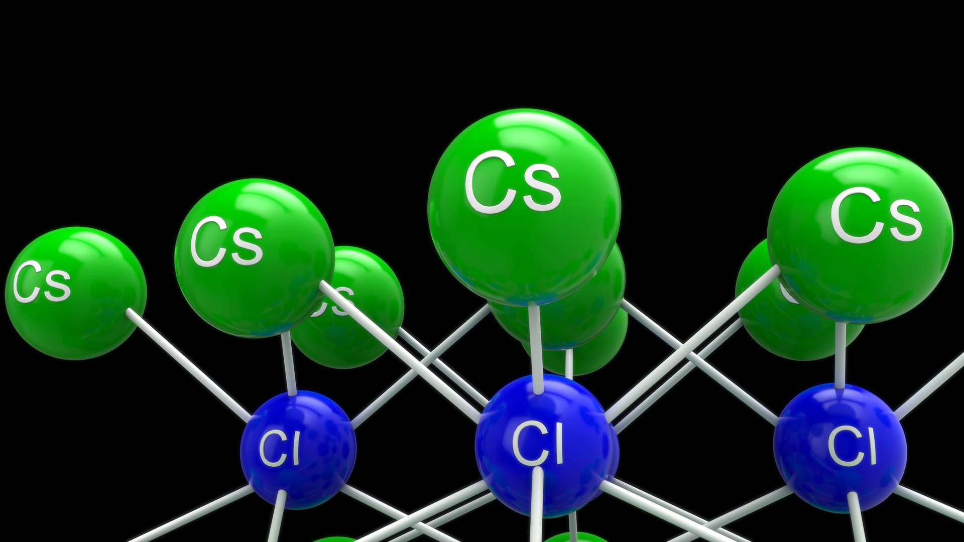 3D Model Caesium Chloride Structure - TurboSquid 2331066