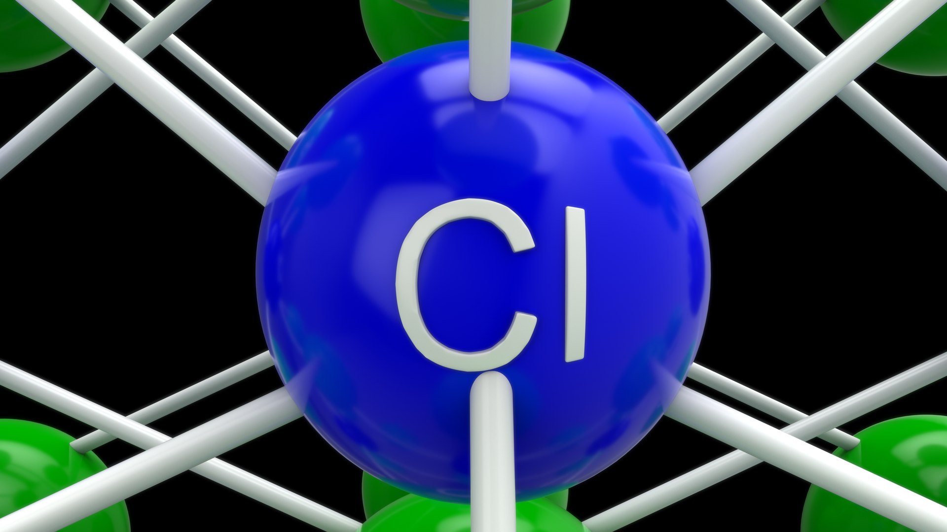 3D Model Caesium Chloride Structure - TurboSquid 2331066