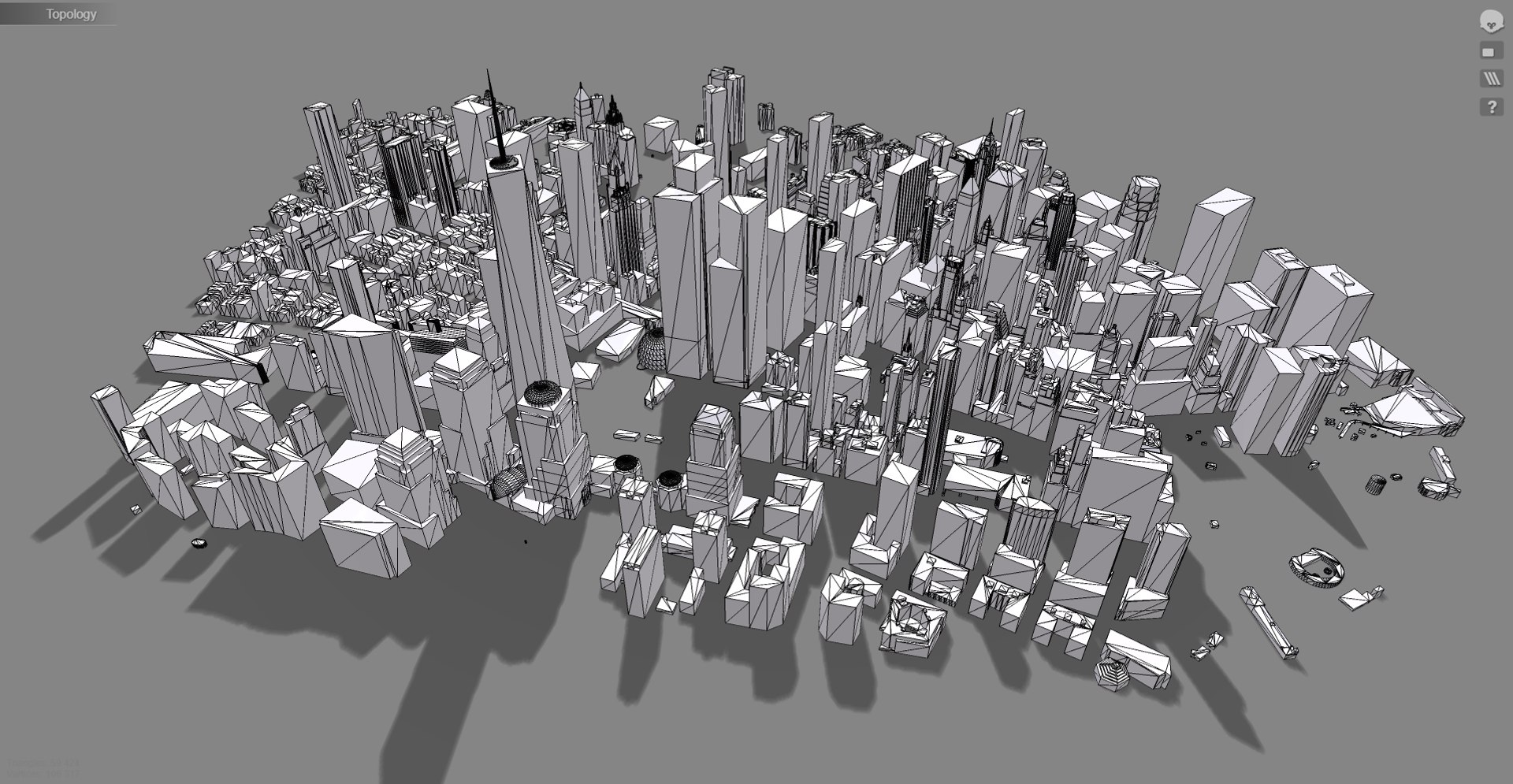 3D Model Cityscape New York USA Buildings - TurboSquid 1856051