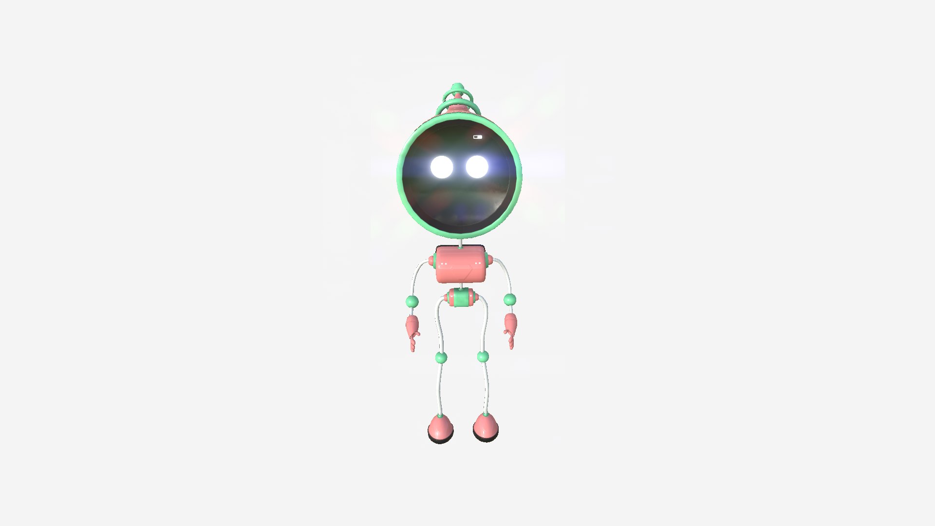Cute Robot D04 Pink Green - SciFi Character Design 3D - TurboSquid 1868248