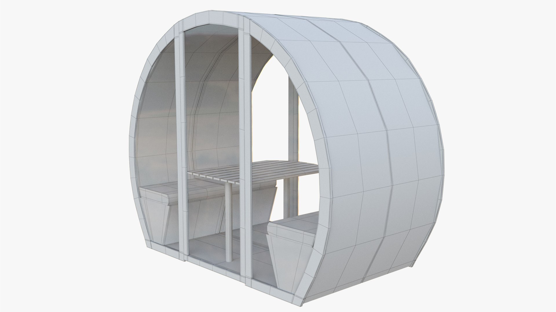 3D Outdoor Meeting Pod Model - TurboSquid 1579840