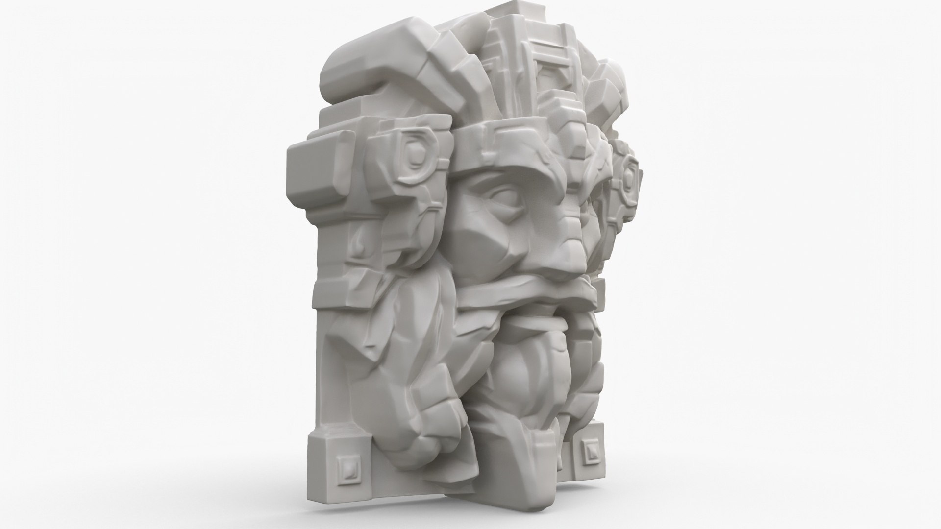 Stone Sentinel Bust 7 3D - TurboSquid 2187749