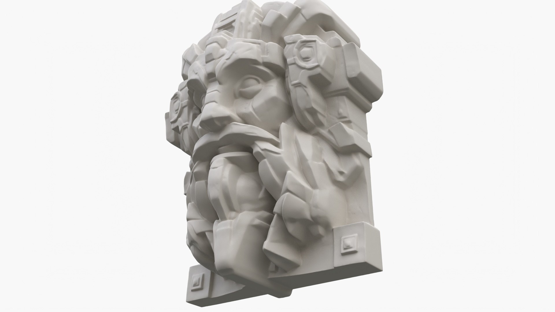 Stone Sentinel Bust 7 3D - TurboSquid 2187749
