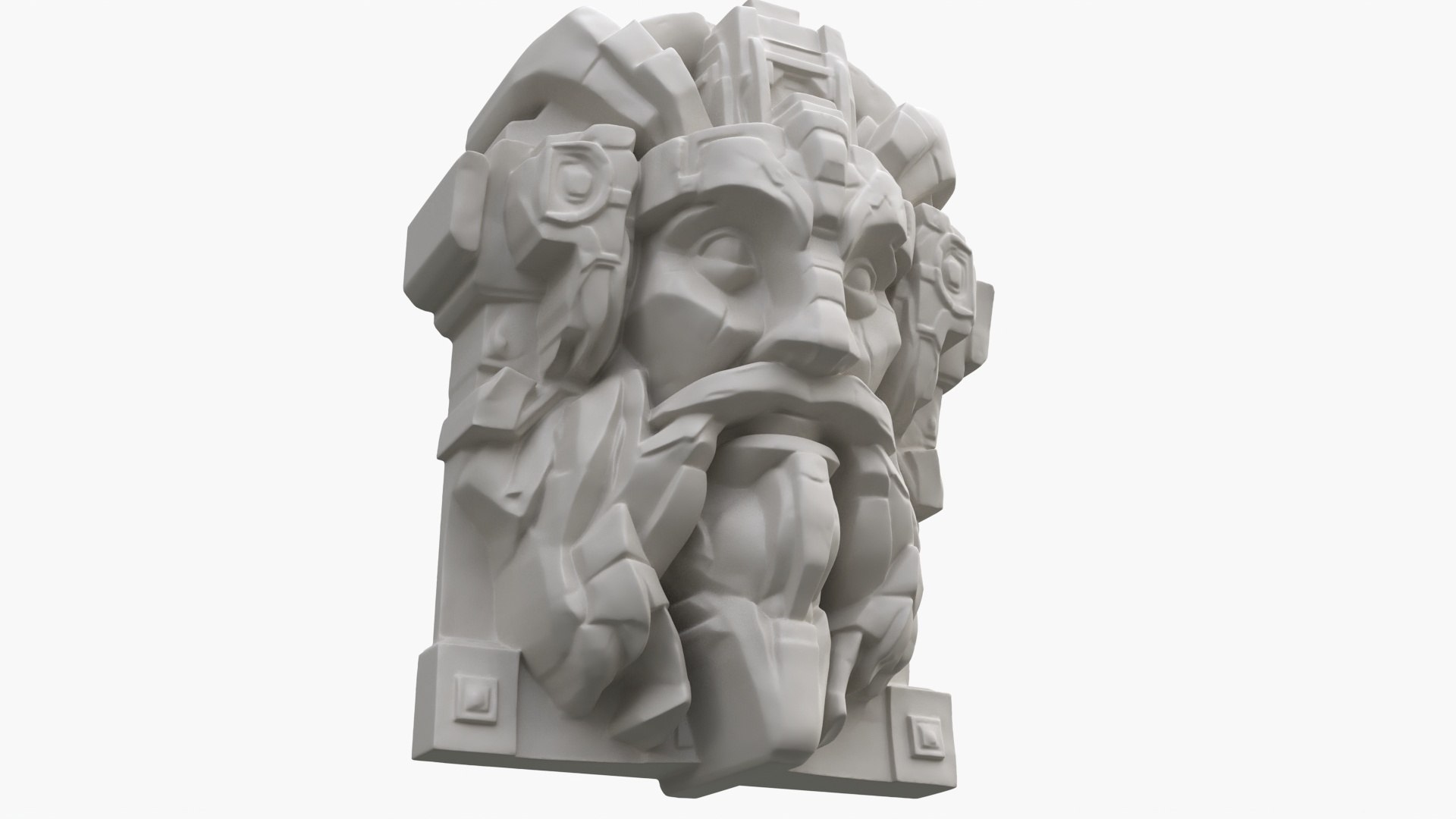 Stone Sentinel Bust 7 3D - TurboSquid 2187749