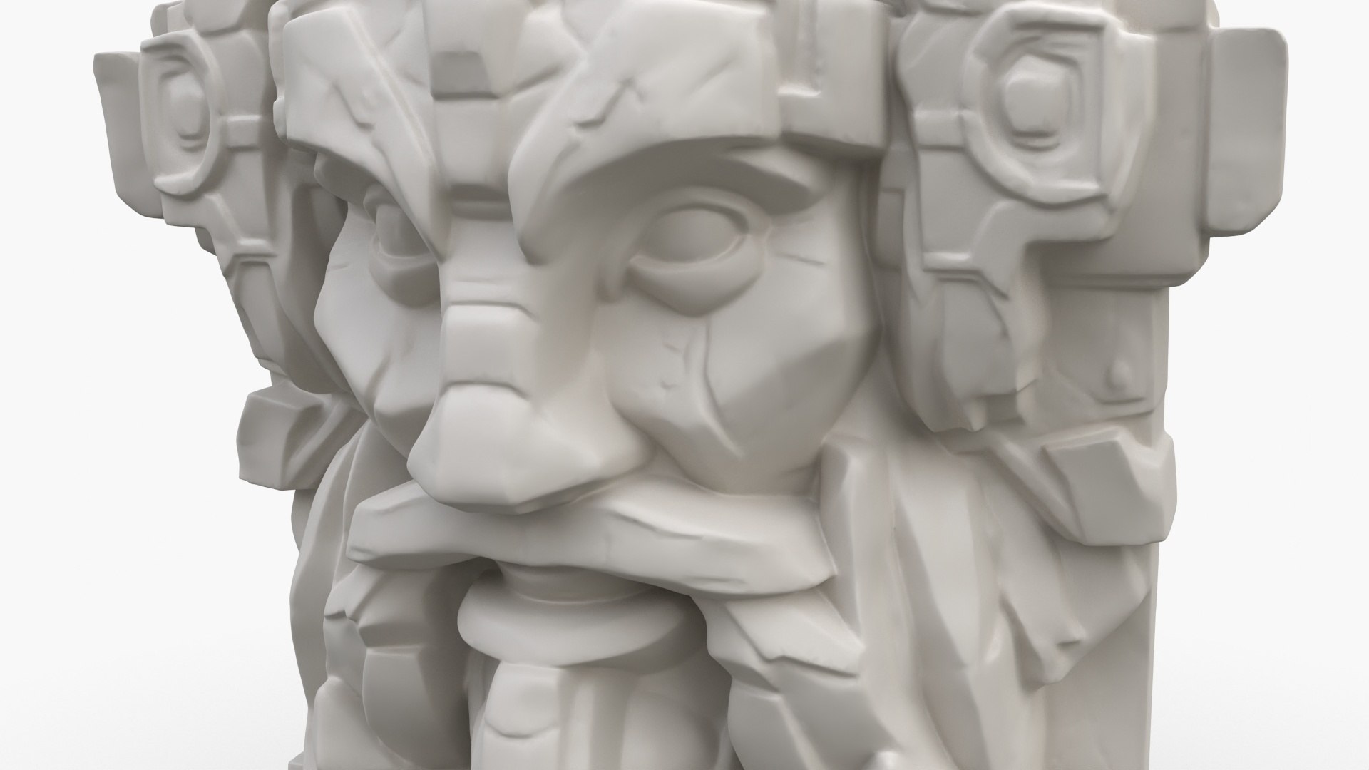 Stone Sentinel Bust 7 3D - TurboSquid 2187749