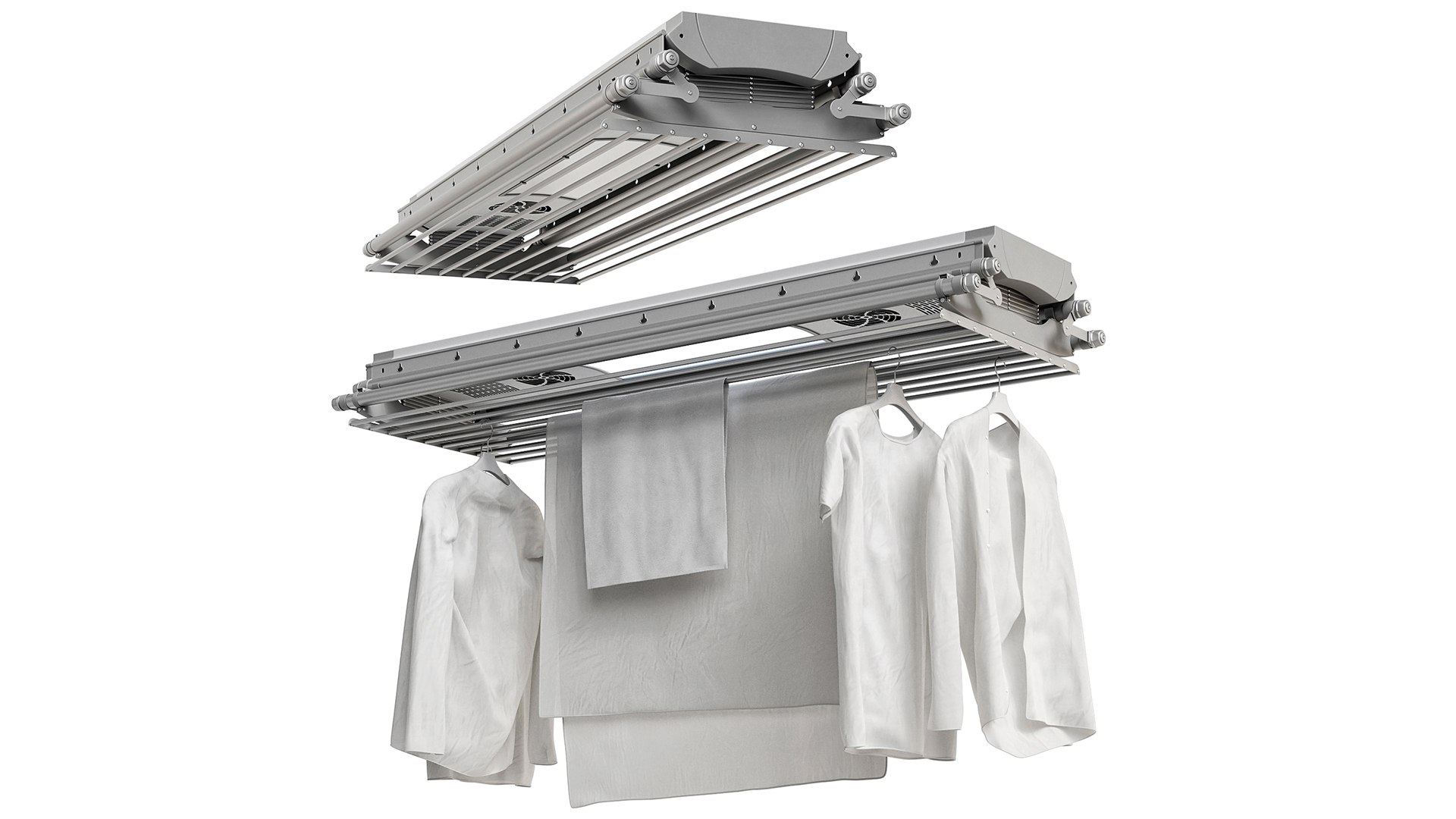 Foxydry Air Ceiling Drying Rack 3D Model - TurboSquid 2243545