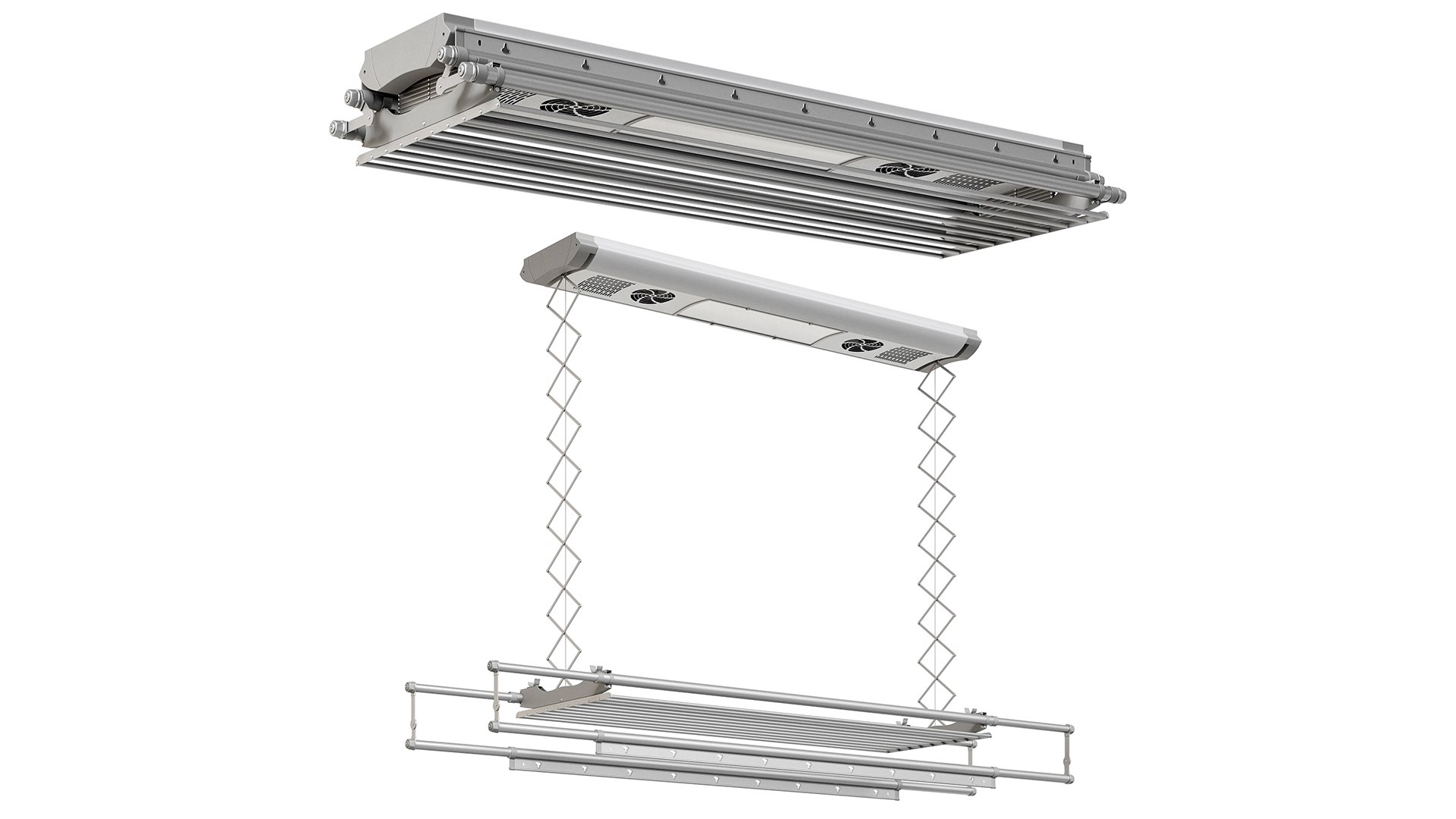 Foxydry Air Ceiling Drying Rack 3D Model - TurboSquid 2243545