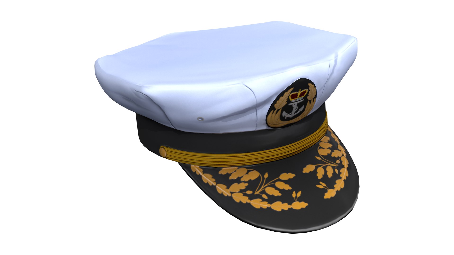 3D Pilot Admiral Marine Army Cap Model - TurboSquid 1873481